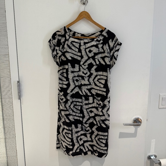 Osei Duro | Dresses | Osei Duro Black White And Graypurple Sheer Silk ...